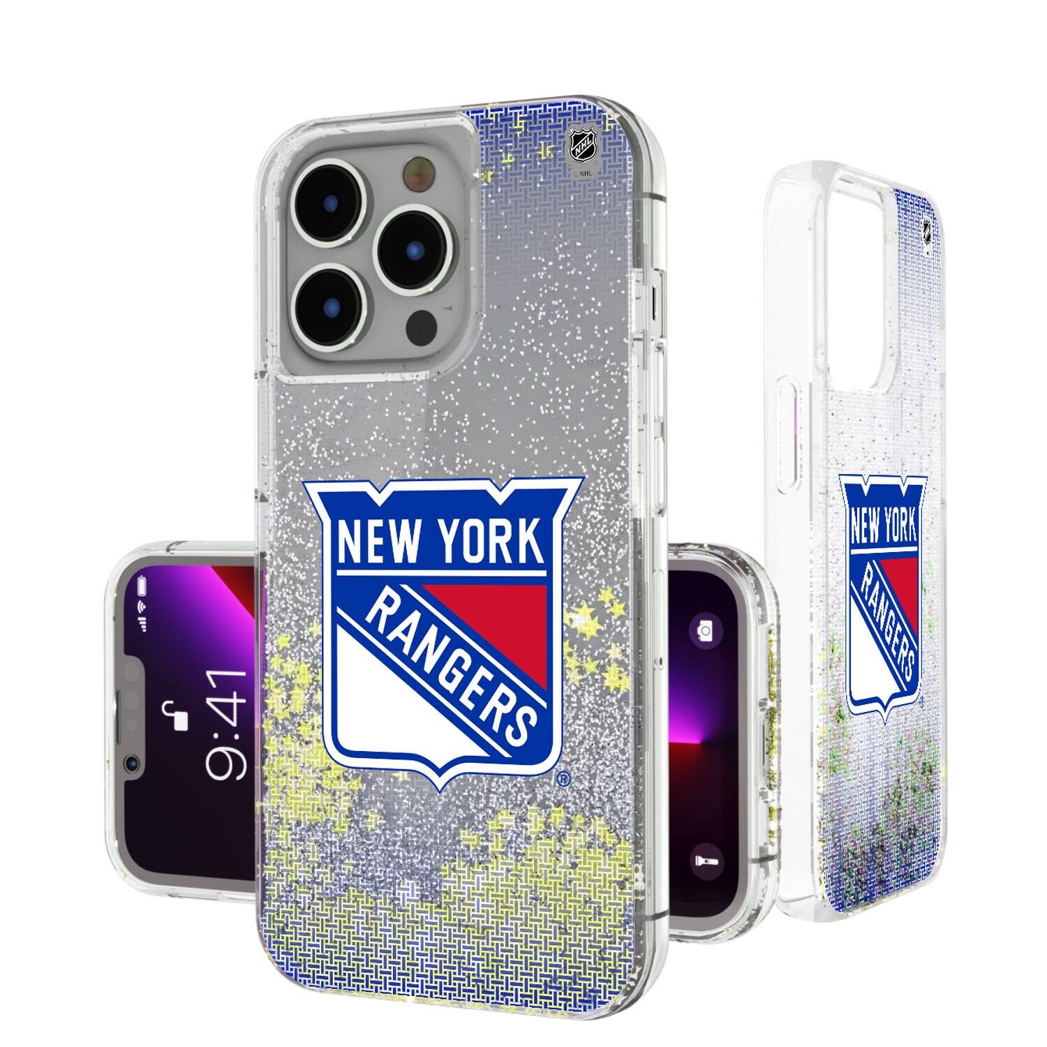 Keyscaper NHL New York Rangers Linen Logo iPhone Glitter Case 16 Pro ...