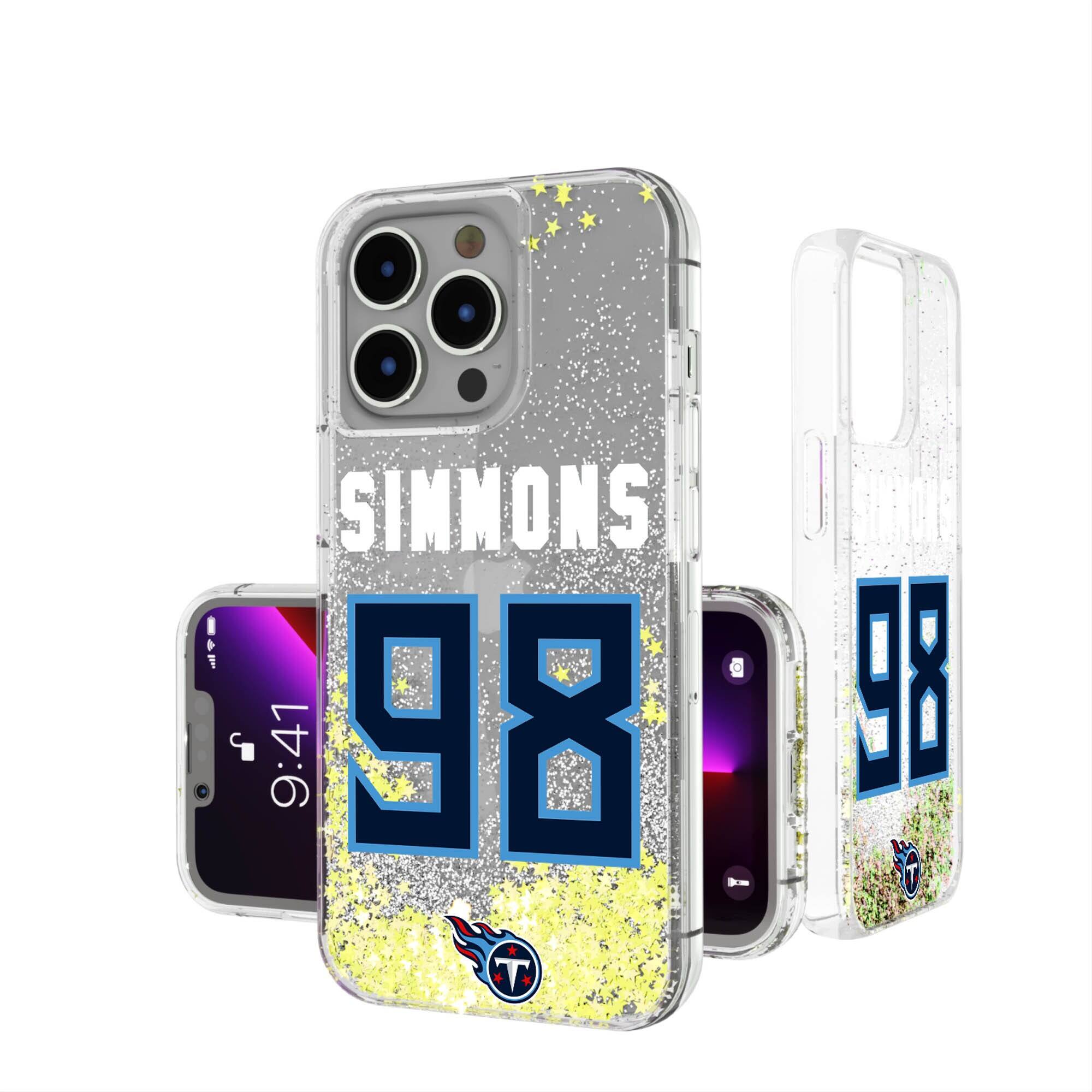 Keyscaper NFL Jeffery Simmons Tennessee Titans iPhone Glitter Phone ...