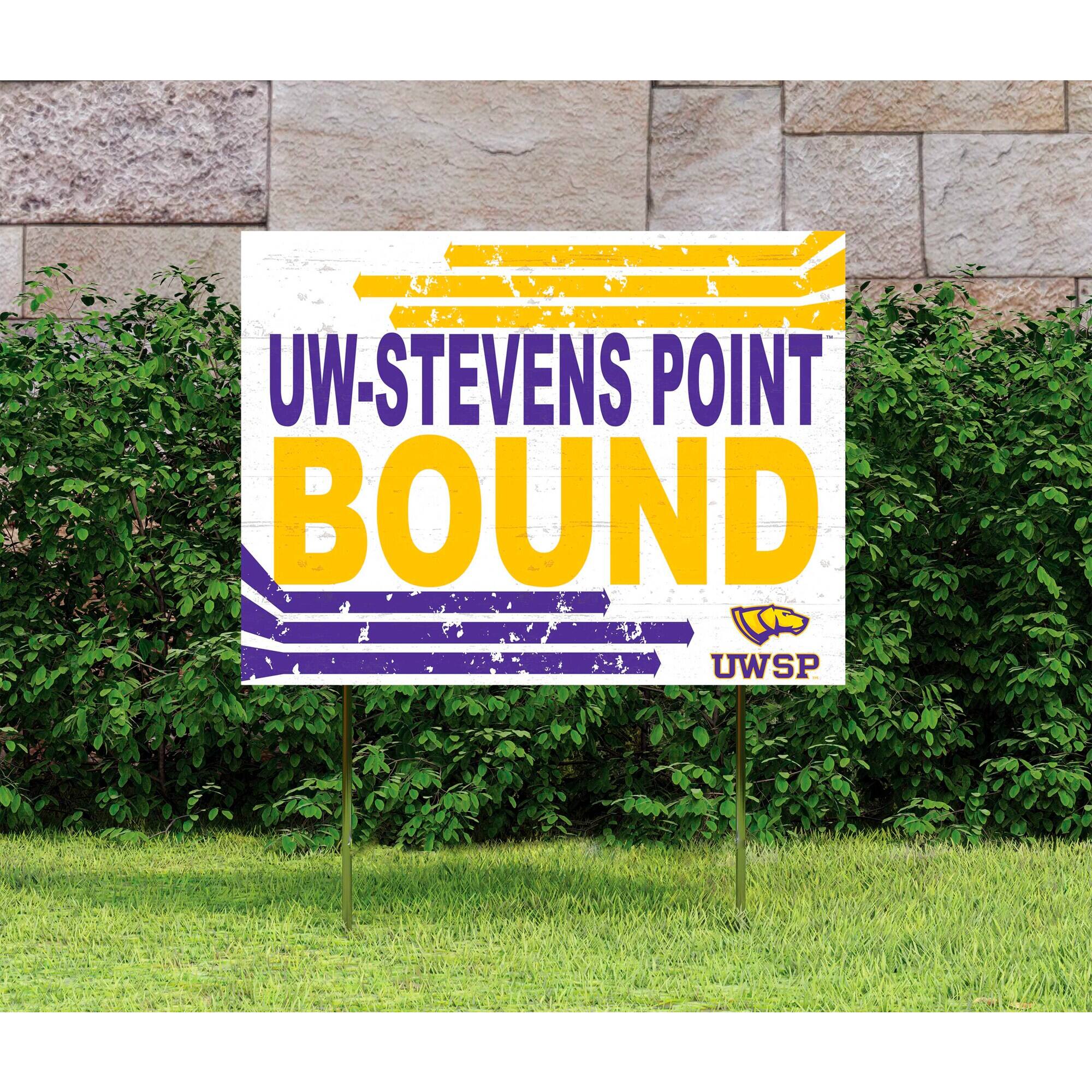 Jardine Wisconsin Stevens Point Pointers 18" x 24" Bound Yard Sign ...