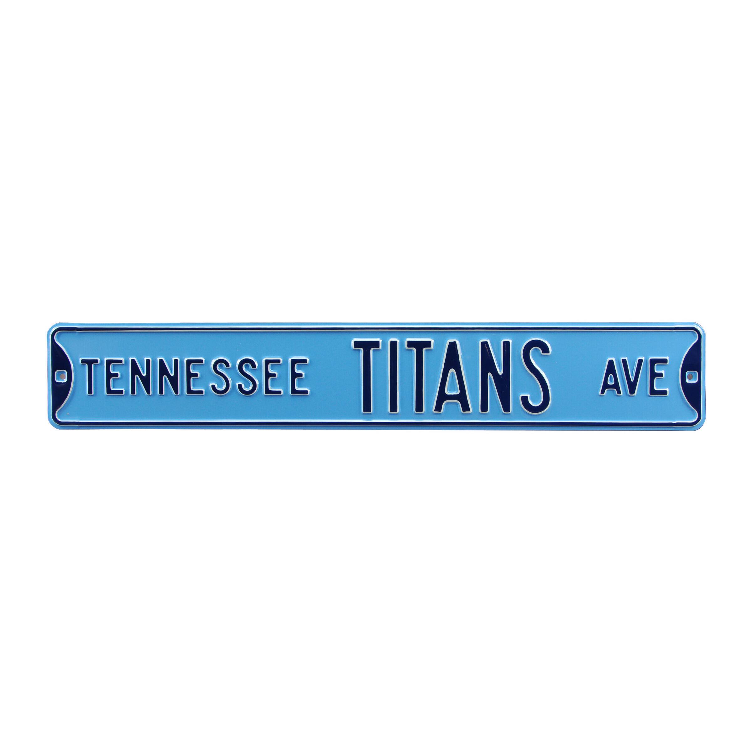 Authentic Street Signs Light Tennessee Titans 6" x 36" Steel Street ...
