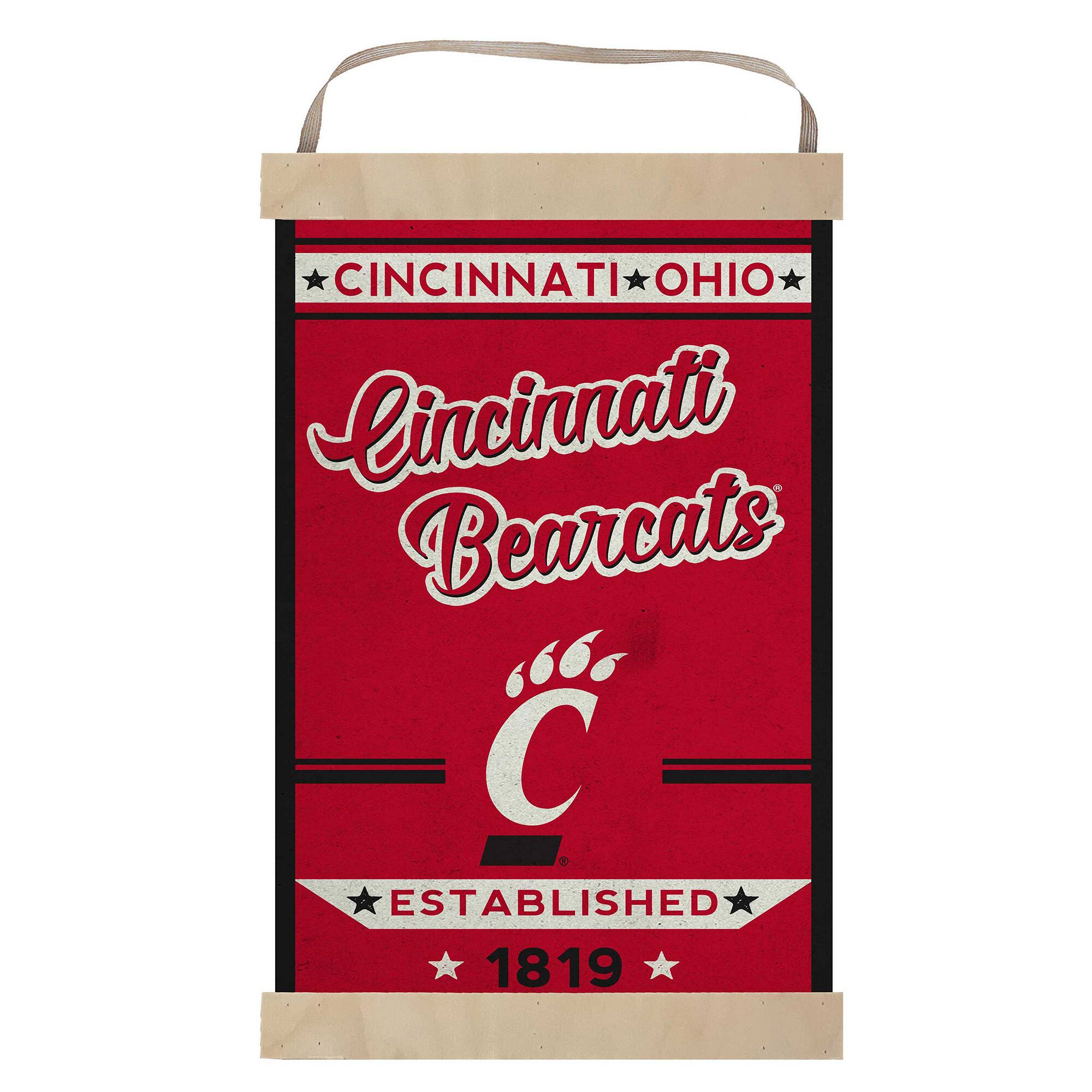 Jardine Cincinnati Bearcats Faux Rust Banner Sign Red 4966528 - Best Buy