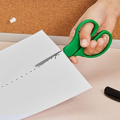 Staples 5" Kids Pointed Tip Stainless Steel Scissors, Straight Handle ...