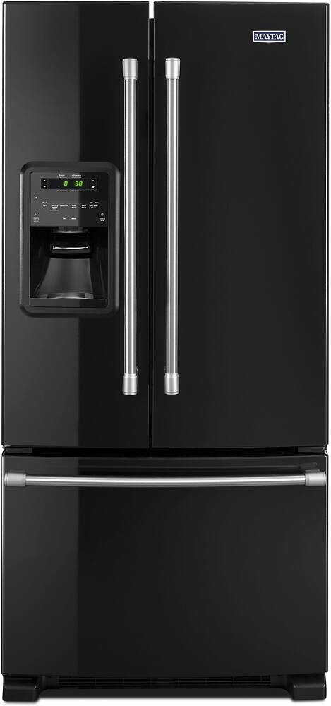 Customer Reviews: Maytag 21.7 Cu. Ft. French Door Refrigerator Black ...