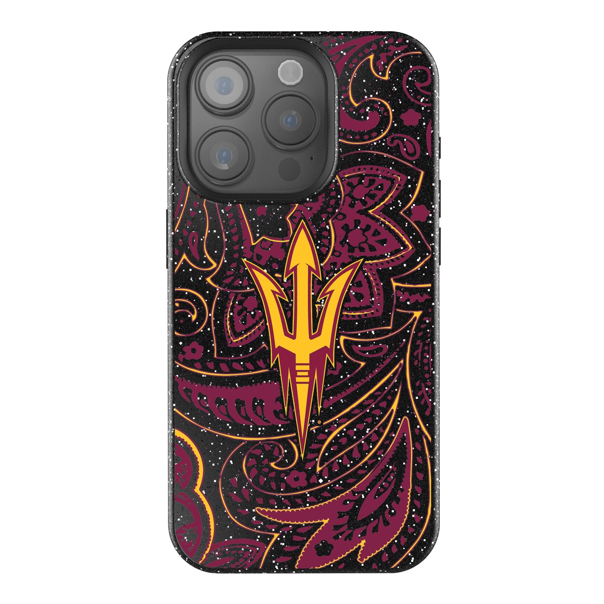 Keyscaper NCAA Arizona State Sun Devils Paisley Bling iPhone Case 14 ...