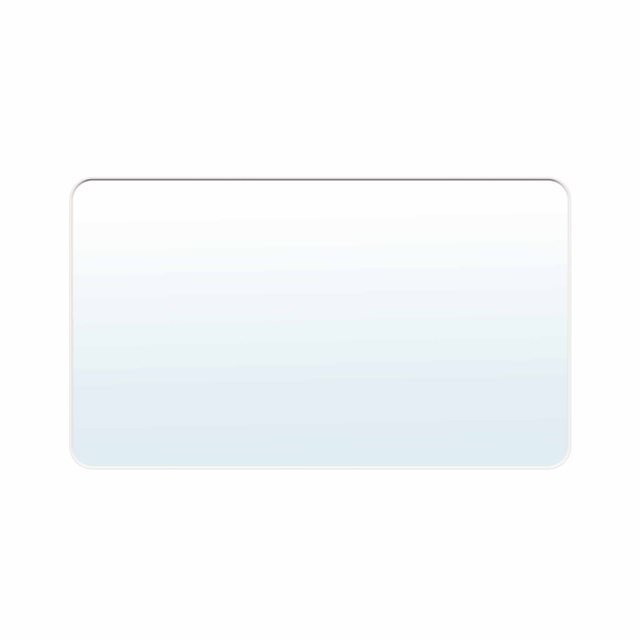 WELLFOR 55 in. W x 32 in. H Rectangular Aluminum Framed Wall Mounted ...