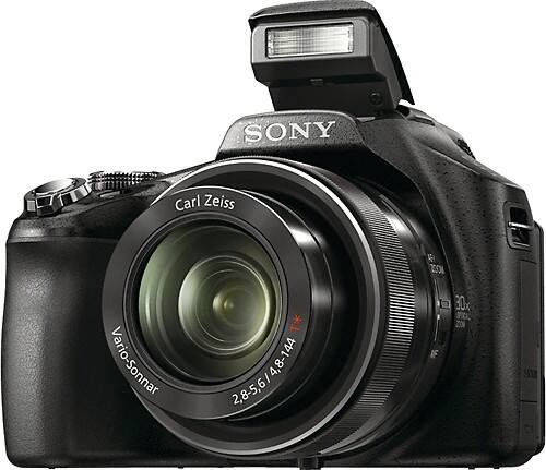 Best Buy: Sony Cyber-shot 16.2 Megapixel Bridge Camera Black DSC-HX100V