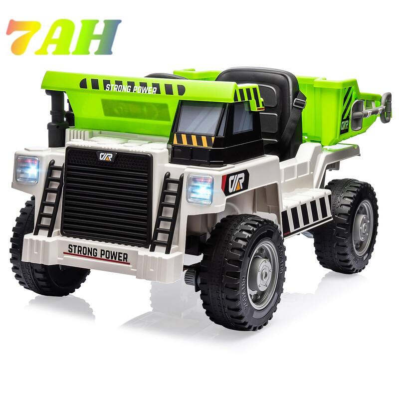 Acekool 12V Kids Electric Dump Truck, Ride On Construction Vehicle with ...
