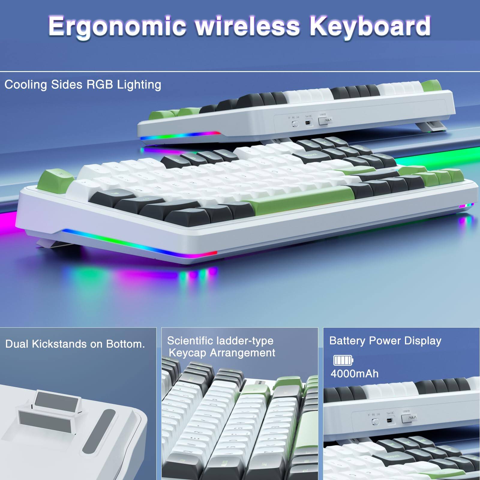 VEGA AUTOMOTIVE F87 Wireless Mechanical Tkl Swappable Gaming Keyboards ...