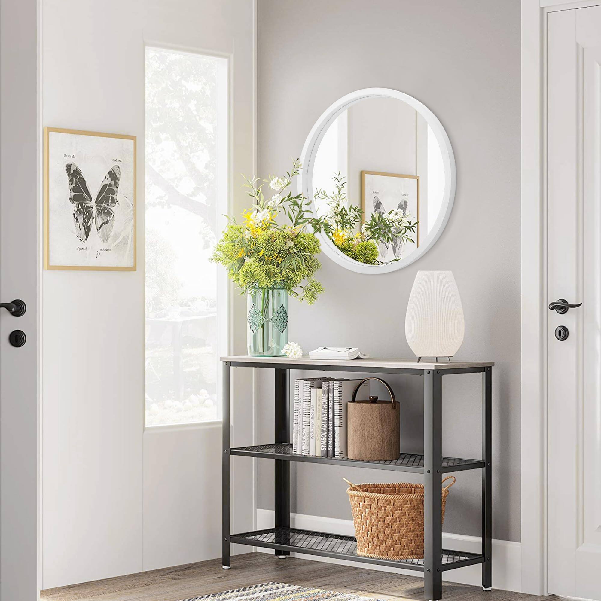 Comfort Essence Circle Wall Mirror Round For Bathroom Vanity Farmhouse ...