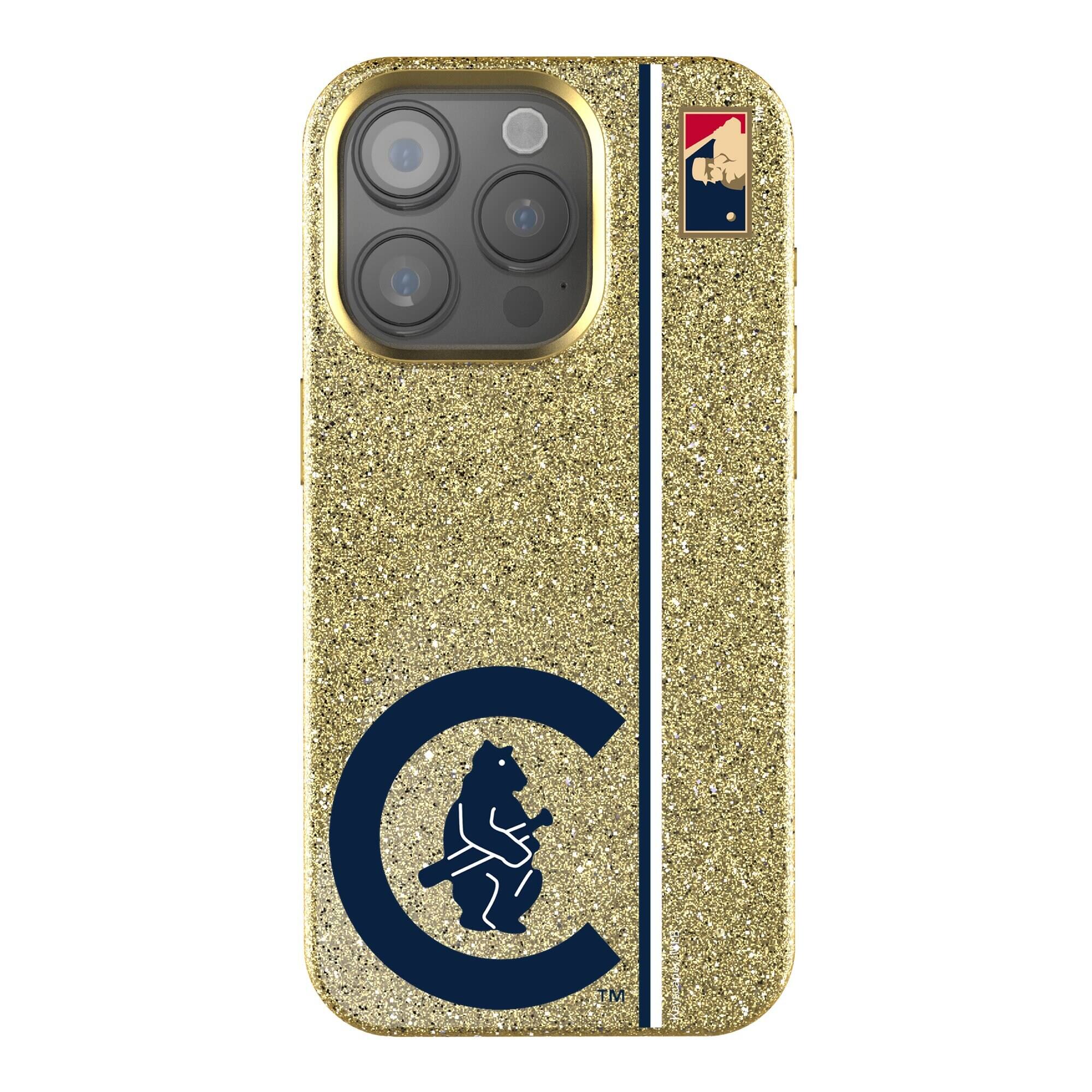 Keyscaper MLB Chicago Cubs iPhone Bling Case 15 Pro Gold 202263780 ...