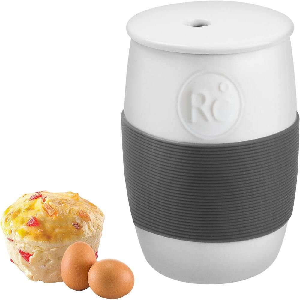 ACJPR Ceramic Microwave Egg Cooker – Quick Scramble, 4 Eggs, Food Safe ...