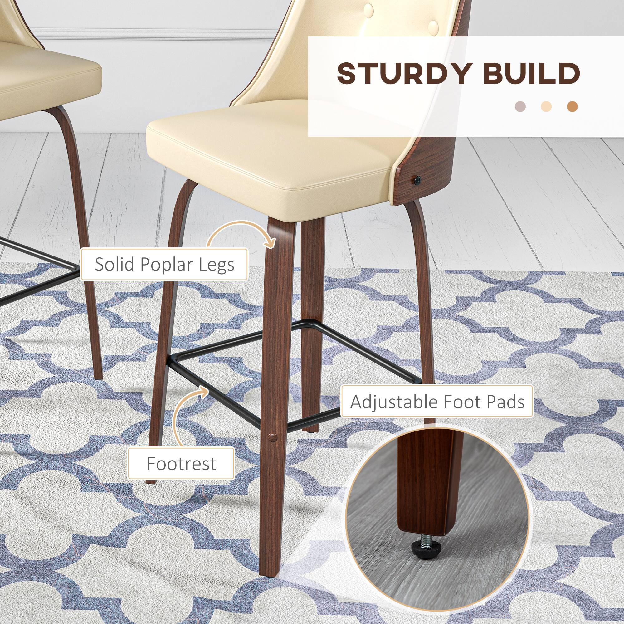 SlickBlue Counter Height Bar Stool – Adjustable Swivel Chair for Home ...