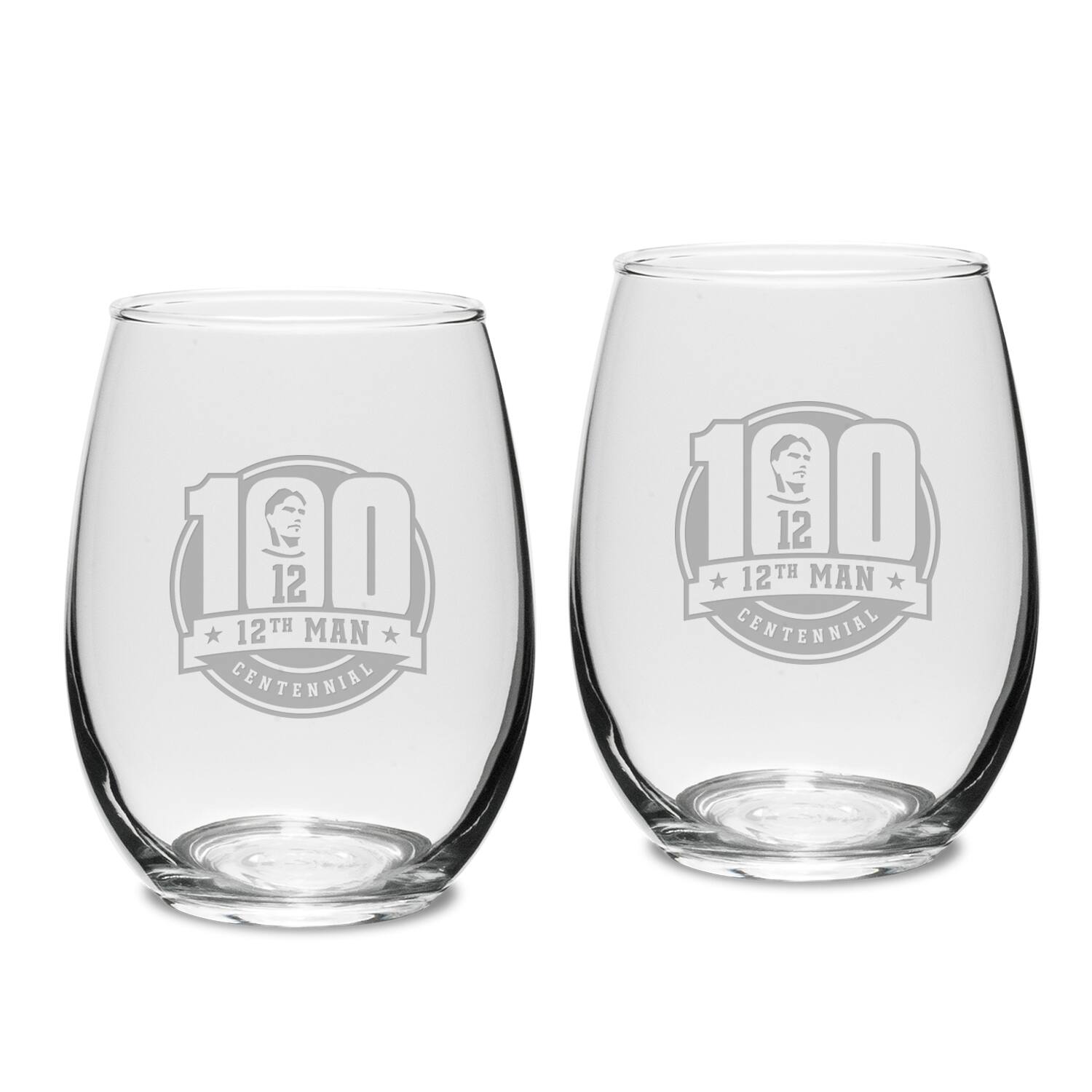Jardine Texas A&M Aggies 12th Man Centennial 2 Piece 15oz. Stemless ...
