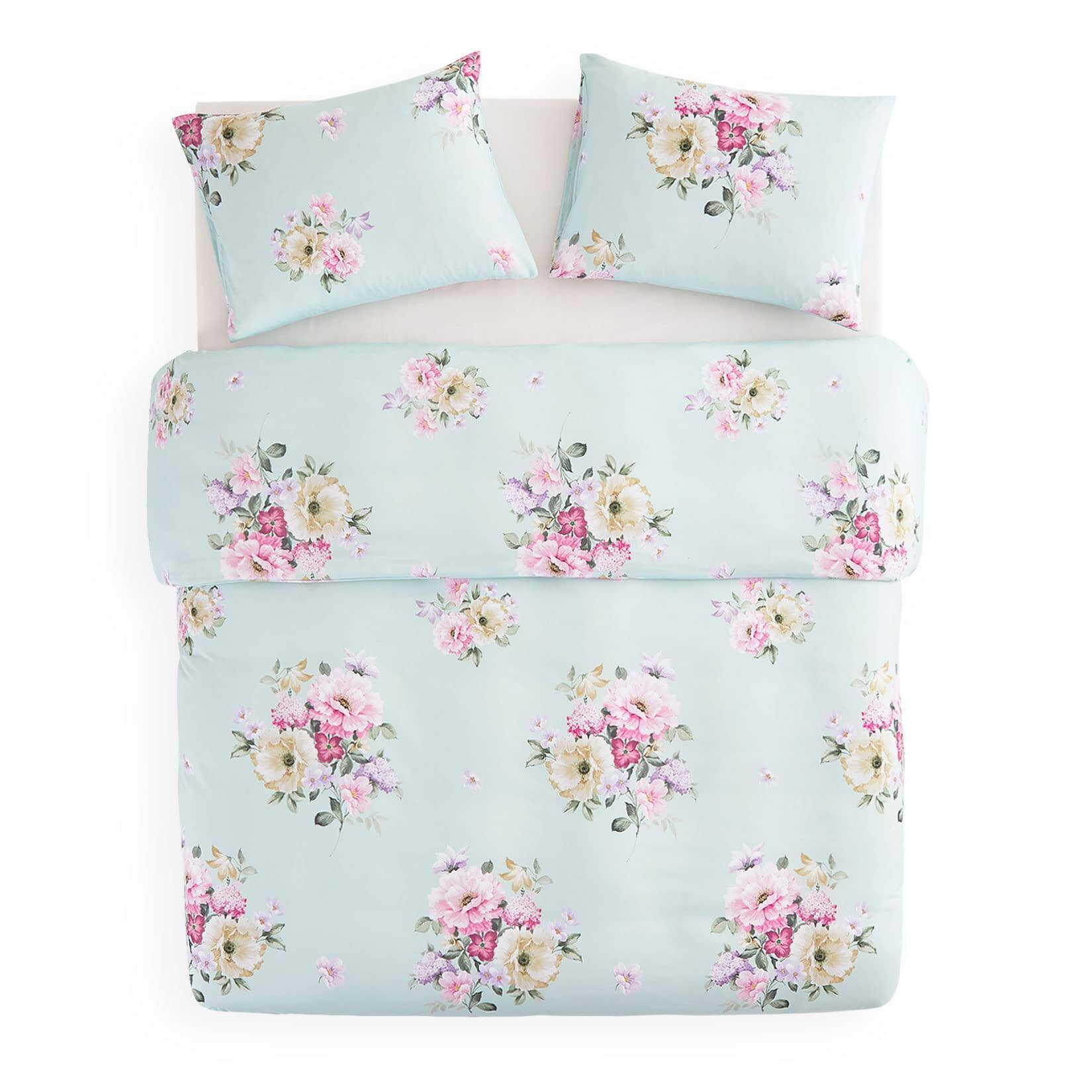 Earthley Blooms Shabby Chic Comforter Set Floral Farmhouse Cottagecore ...