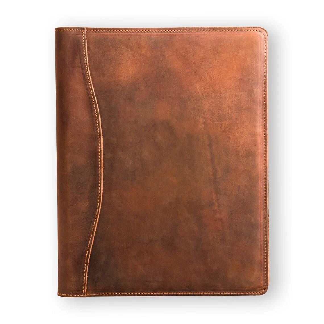 Steel Horse Leather Falit Leather Folio | Handmade Leather Padfolio ...