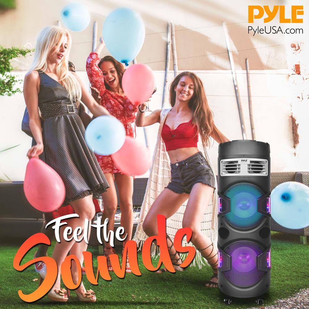 PYLE Portable Bluetooth PA Speaker System 1200W None PBMSPG82 - Best Buy