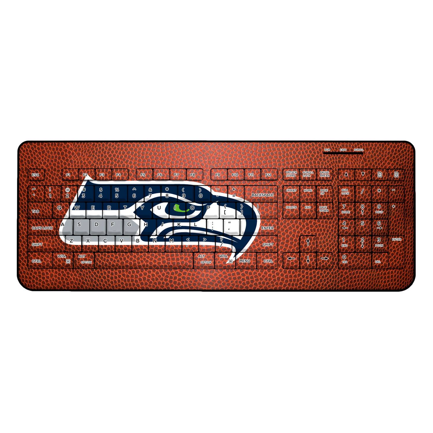 Keyscaper Seattle Seahawks Football Design Wireless Keyboard Multicolor ...