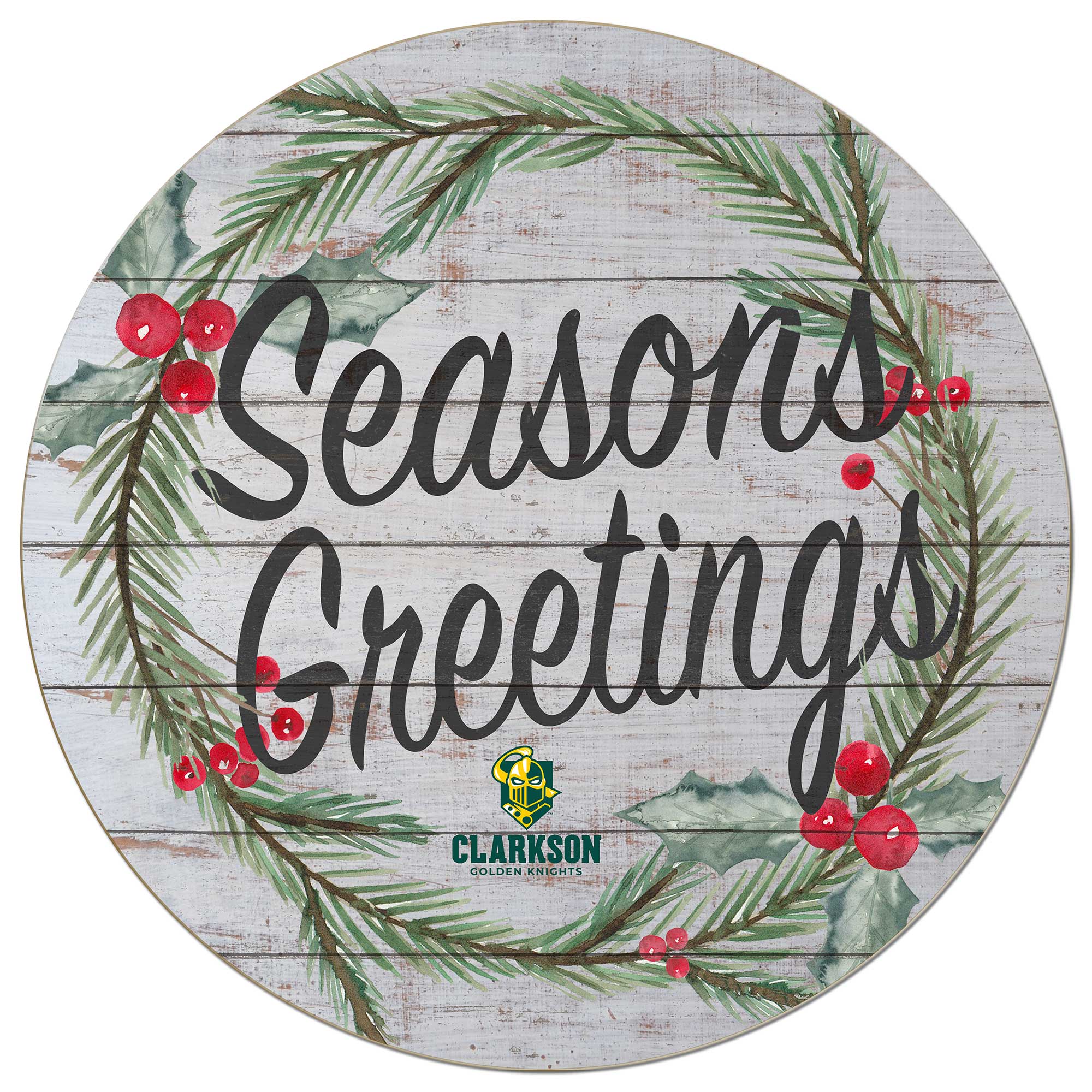 Jardine Clarkson Golden Knights 20'' x 20'' Season's Greetings Circle ...
