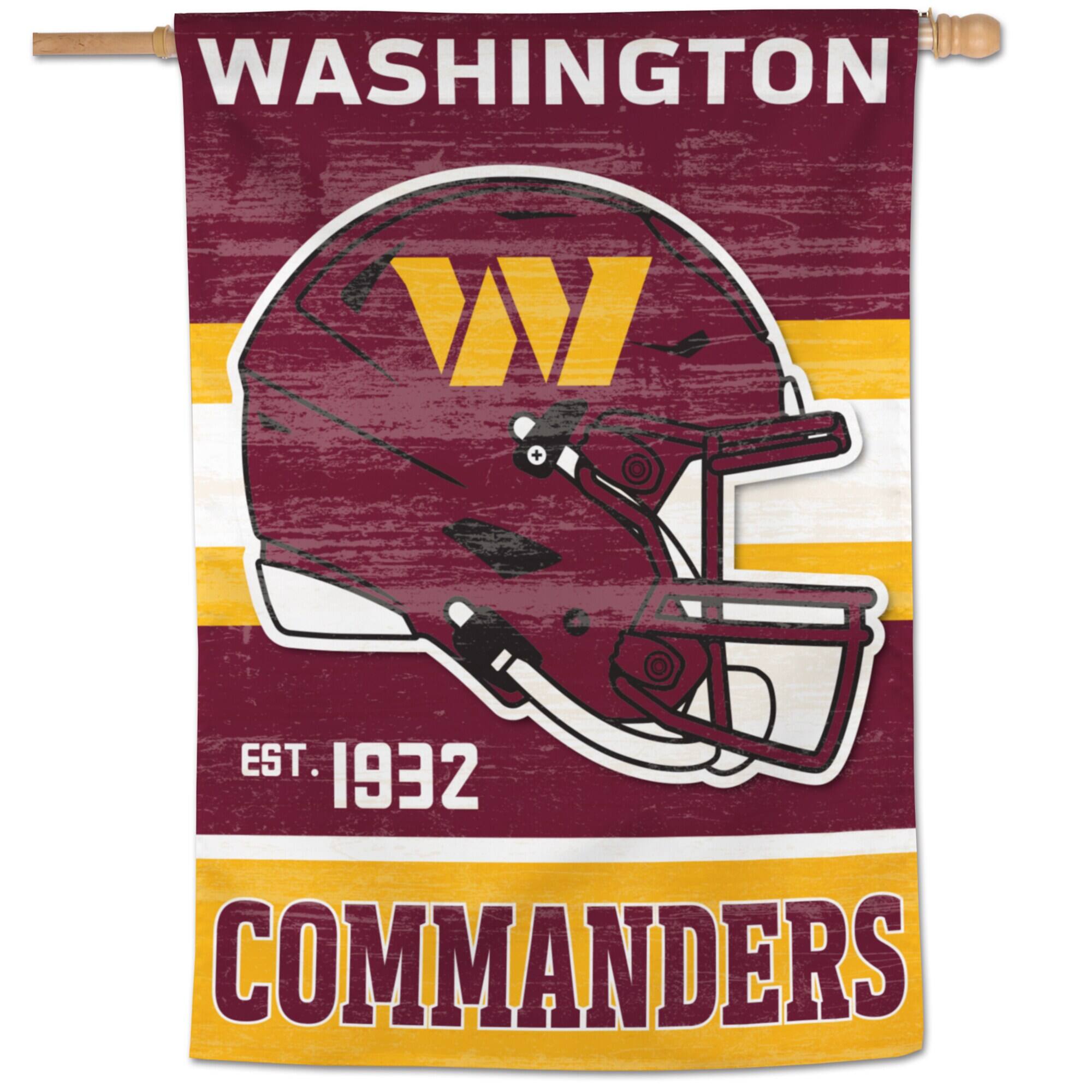 WinCraft Washington Commanders 28" x 40" Retro Single Sided Vertical ...