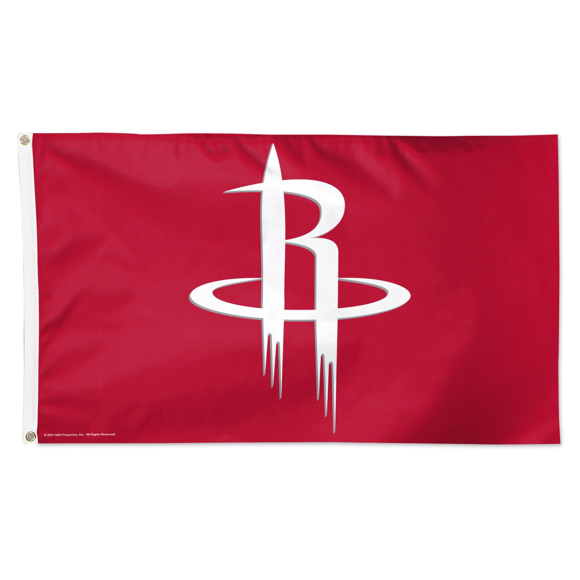 WinCraft Houston Rockets 3' x 5' Single Sided Deluxe Primary Team Logo ...