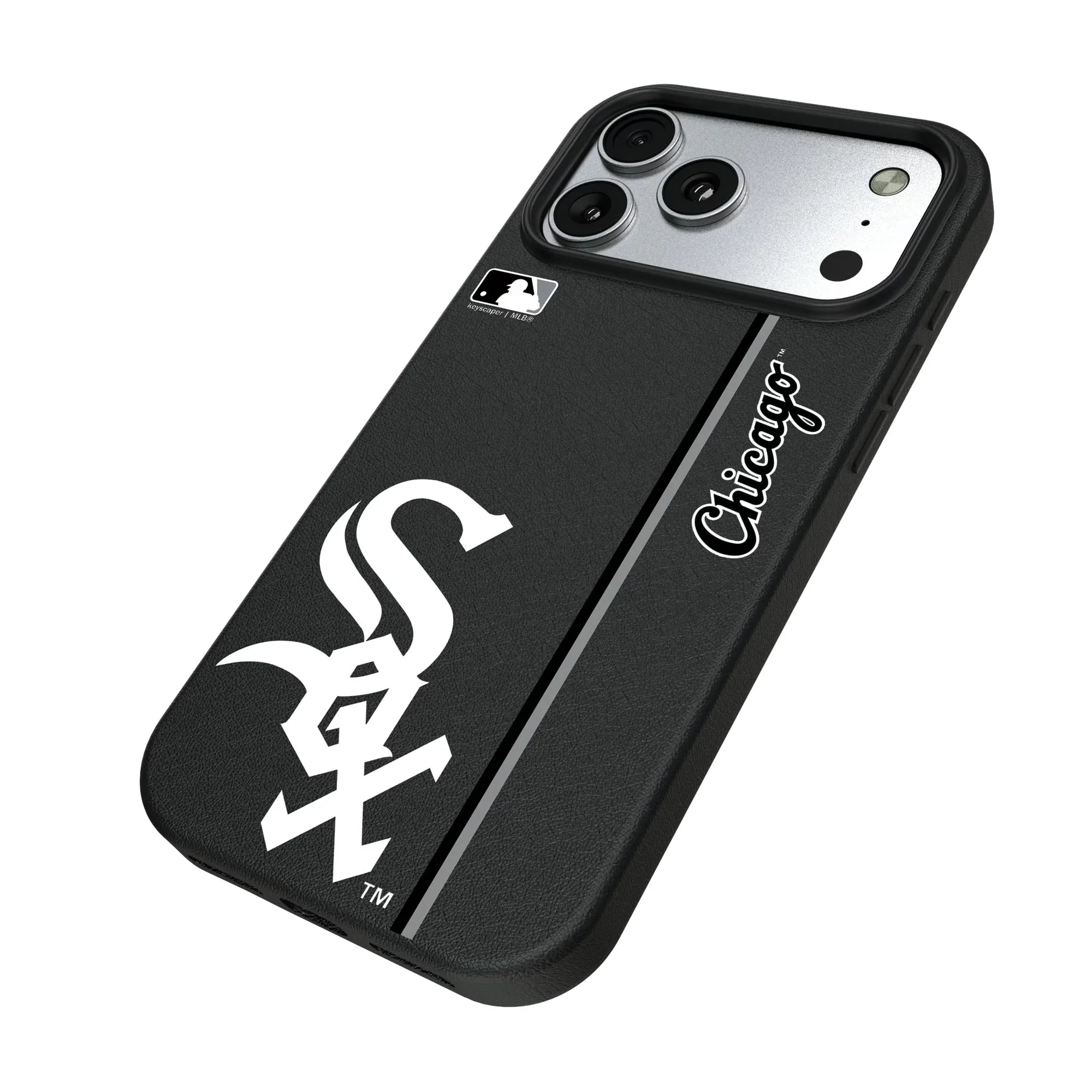 Keyscaper MLB Chicago White Sox iPhone Magnetic Bump Case 16 Pro Black ...