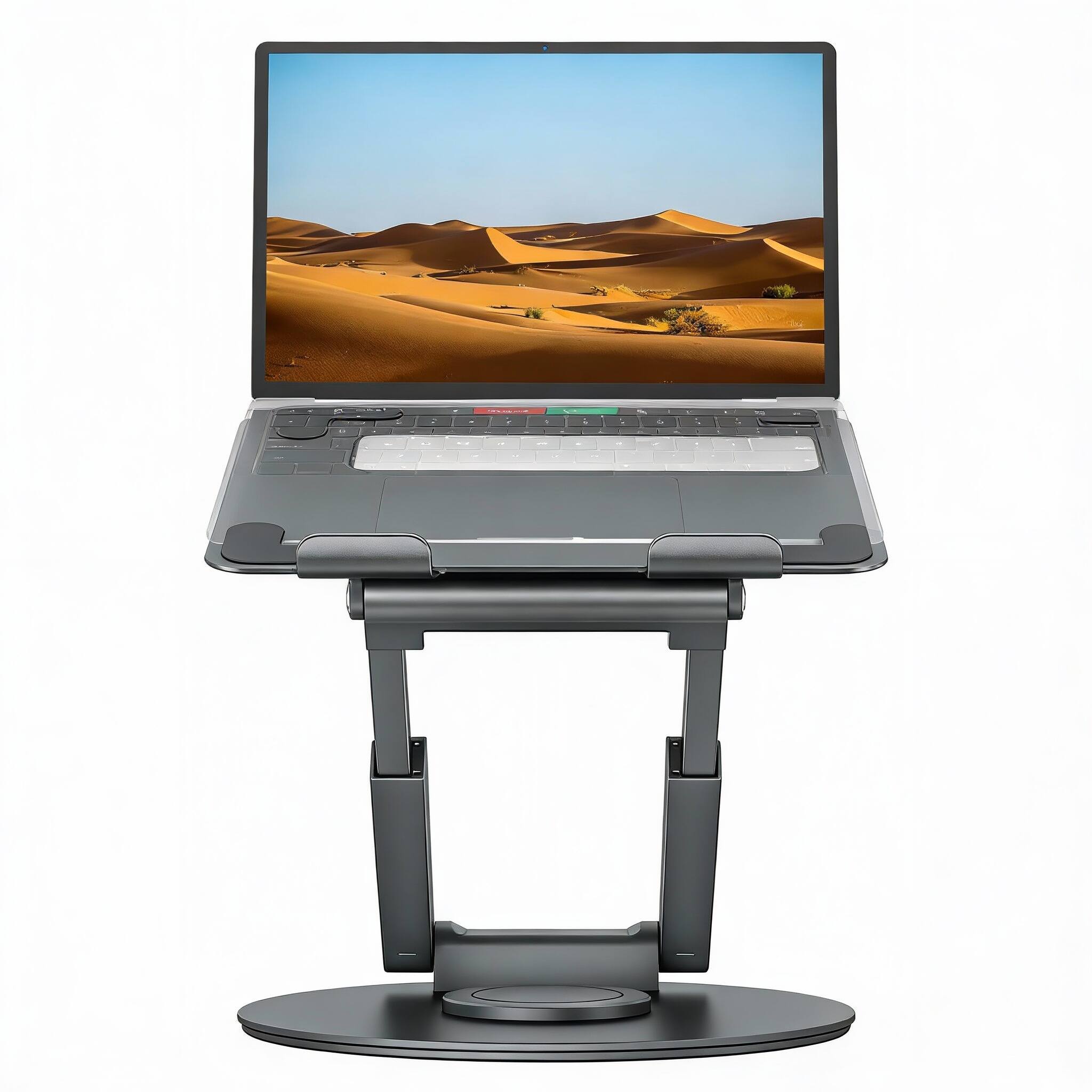 Frangdom Telescopic Laptop Stand 360° Swivel Adjustable Riser silver 10 ...