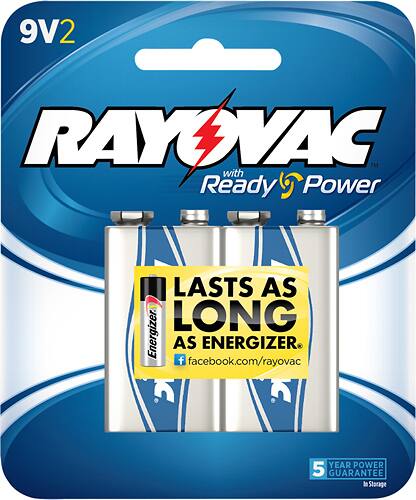 Rayovac 9V Batteries (2 Pack) A1604-2TF2 - Best Buy