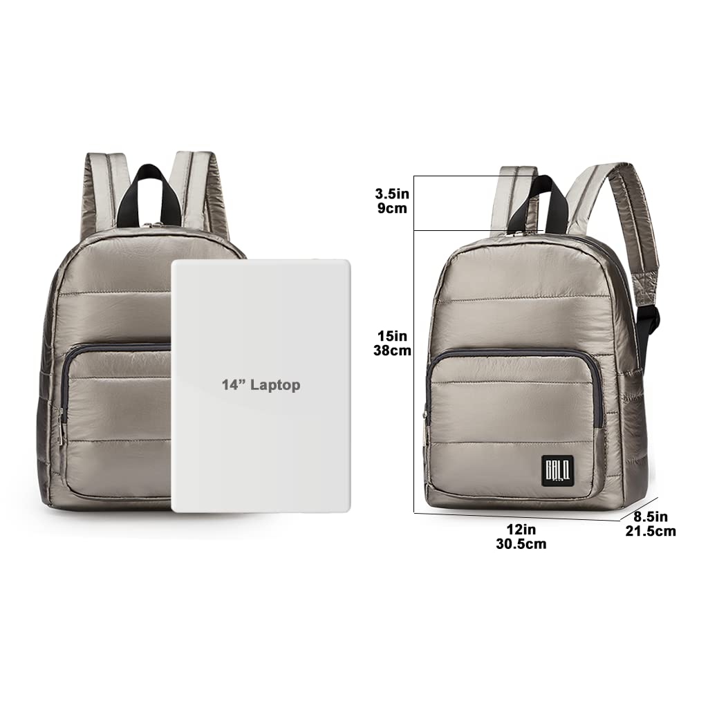 Pacoar Cade Backpack Purse For Women Small Quilted Nylon Lightweight ...