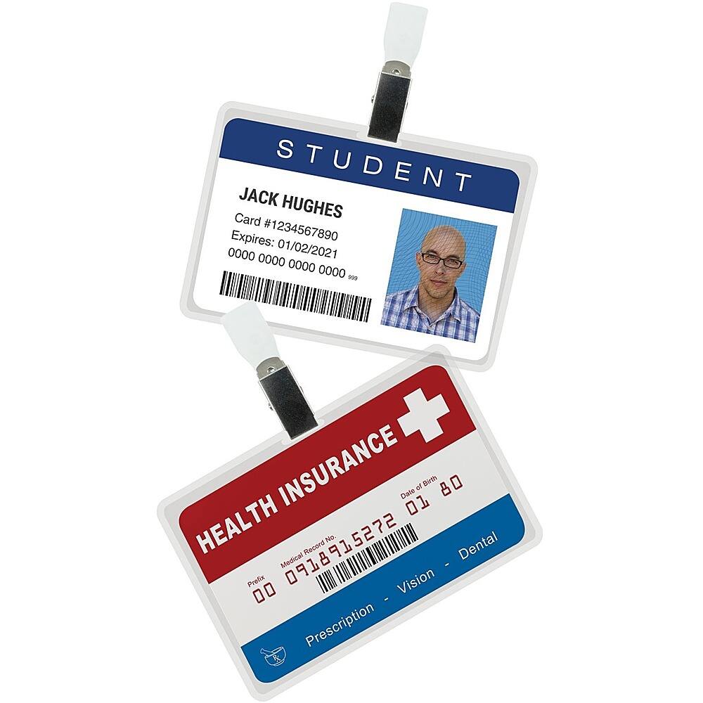 Best Buy: Royal Sovereign ID Badge Size w/ Badge Clip(3" x 3.75") 5 Mil ...