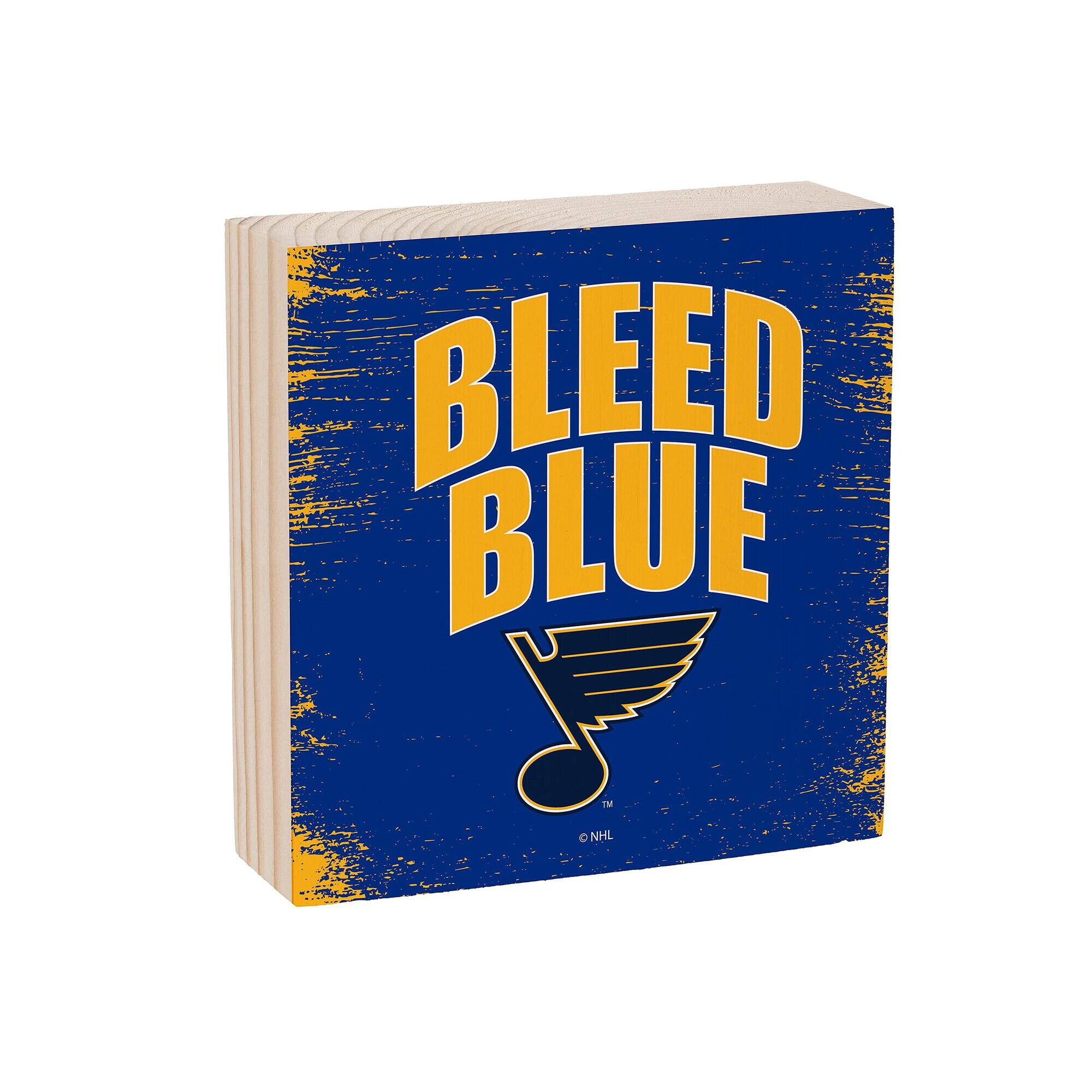 Evergreen Enterprises St. Louis Blues 6" Square Fan Chant Wood Block ...