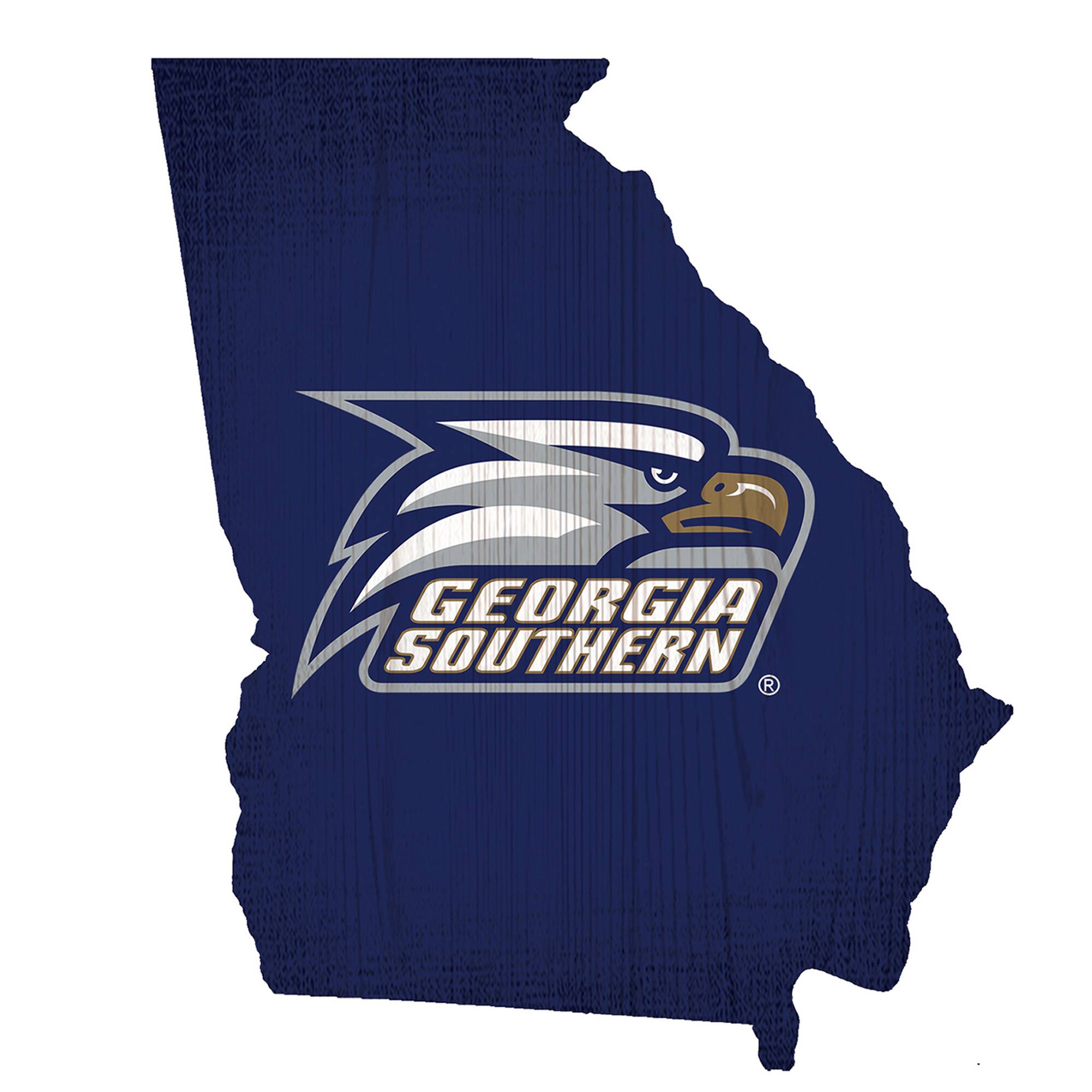 Fan Creations Georgia Southern Eagles 12" Logo State Sign Multicolor ...