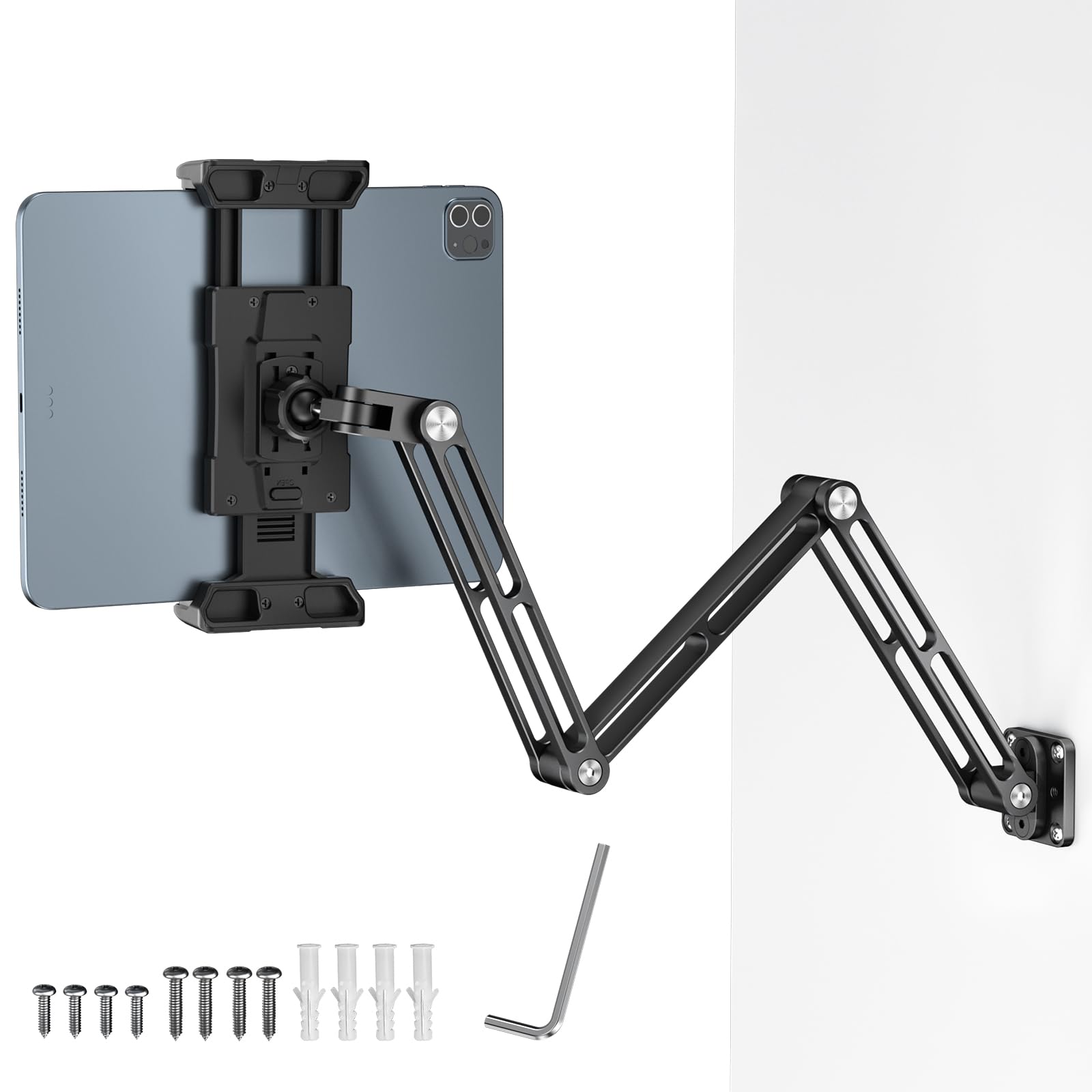 VEGA AUTOMOTIVE Aluminum Tablet Wall Mount Holder Adjustable Extendable ...