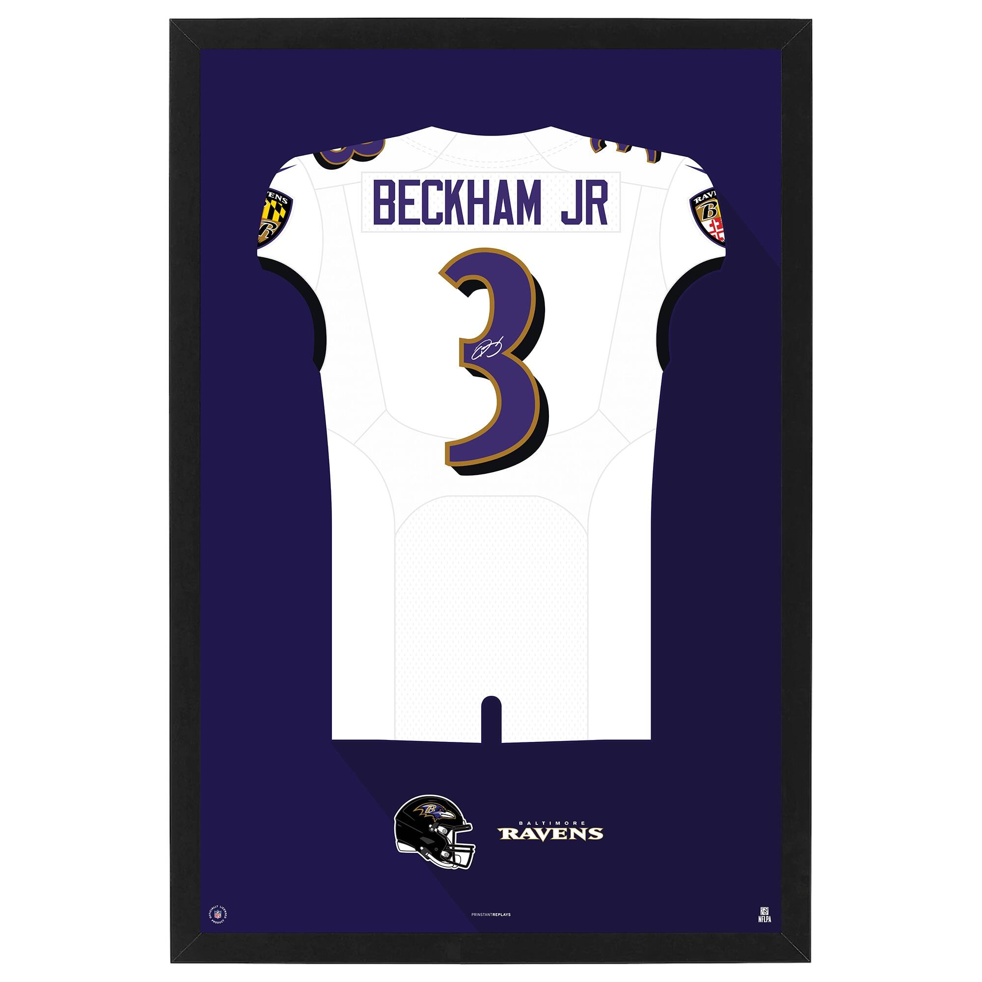 Sporticulture Odell Beckham Jr. Baltimore Ravens Away Jersey Framed Art ...