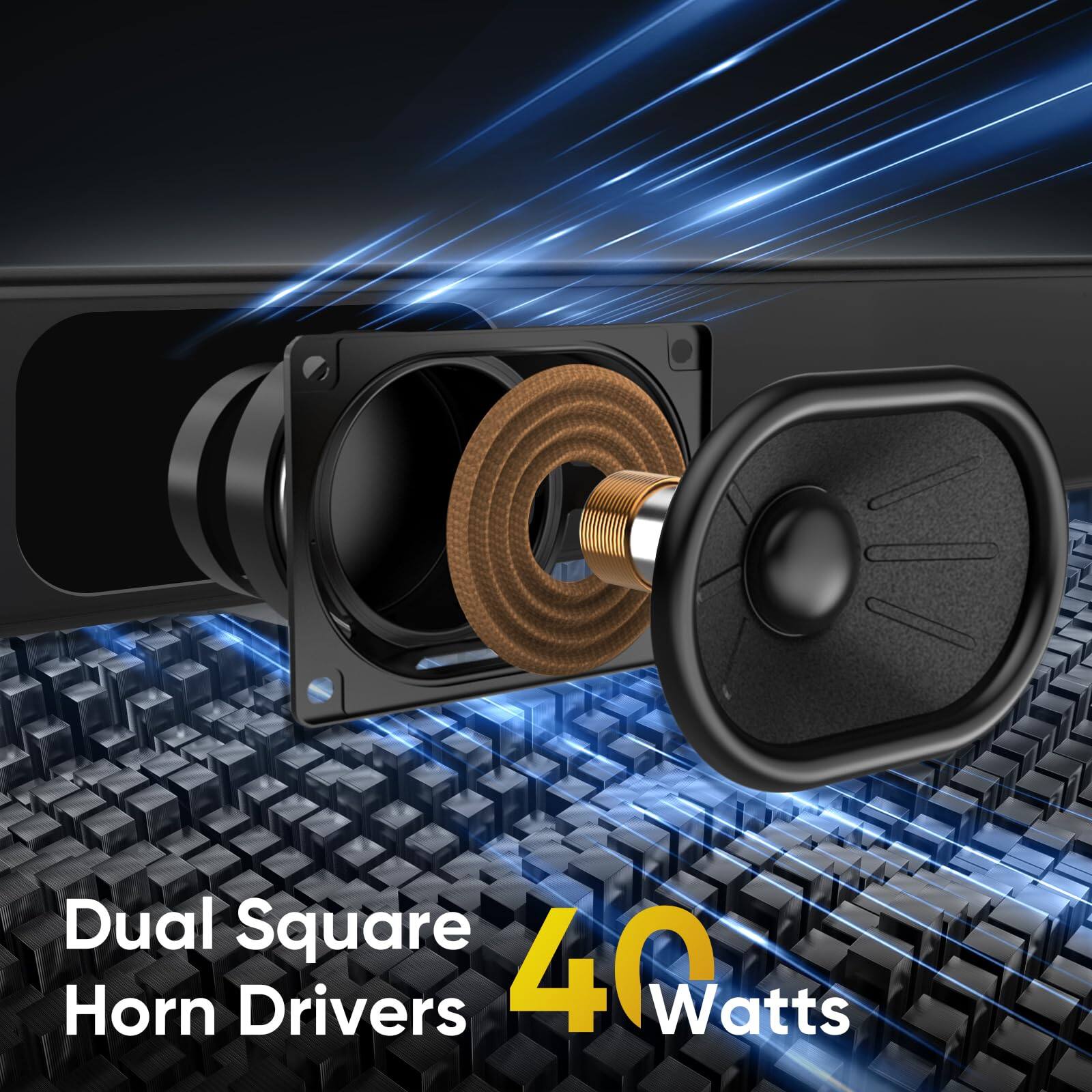 Dazzling Pops Sound Bar For Smart Tv Soundbar With Bass Reflector And ...