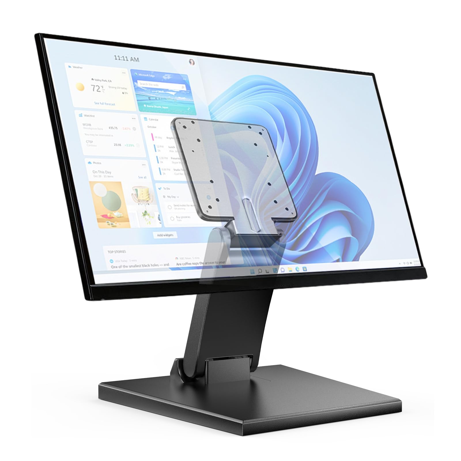 Cedar Assembly Lay Flat Monitor Stand Low Foldable Universal Vesa 100 ...