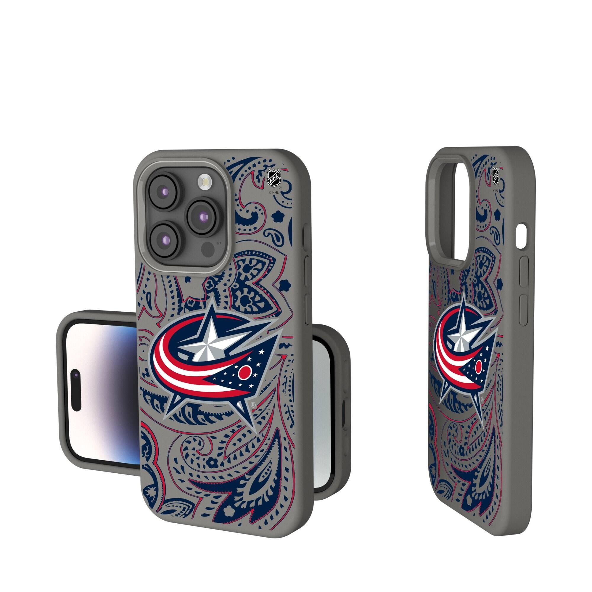 Keyscaper NHL Columbus Blue Jackets Paisley Soft Touch iPhone Case 15 ...