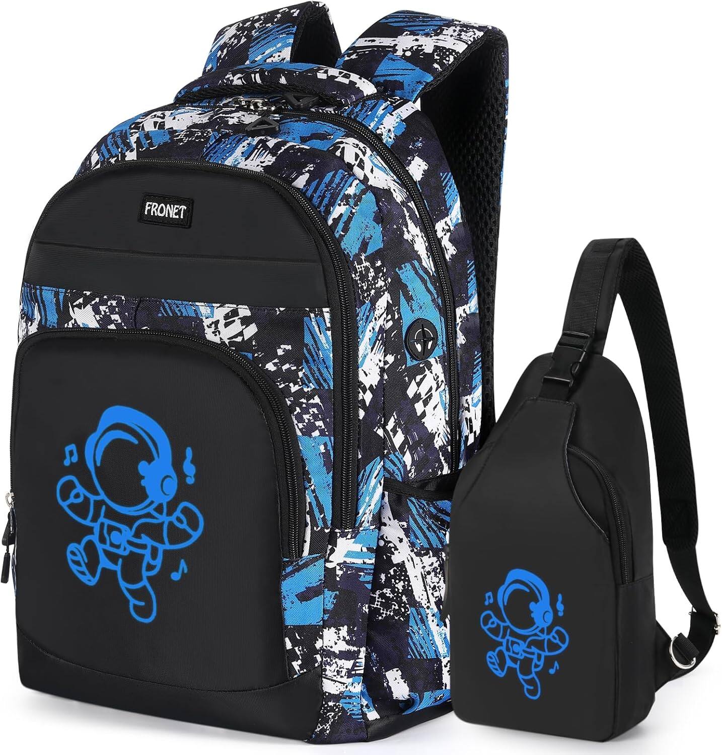 Live At Space Backpack Girls School Laptop Teenage, Women Daypack Large ...