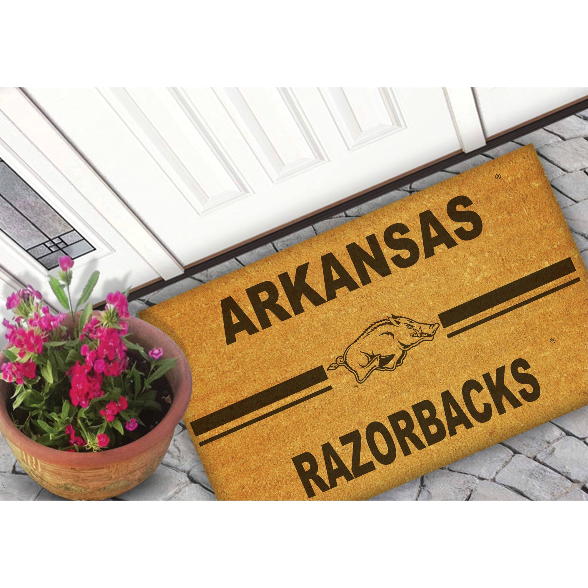 Jardine Arkansas Razorbacks 18" x 30" Team Logo Doormat Brown 4381679 ...