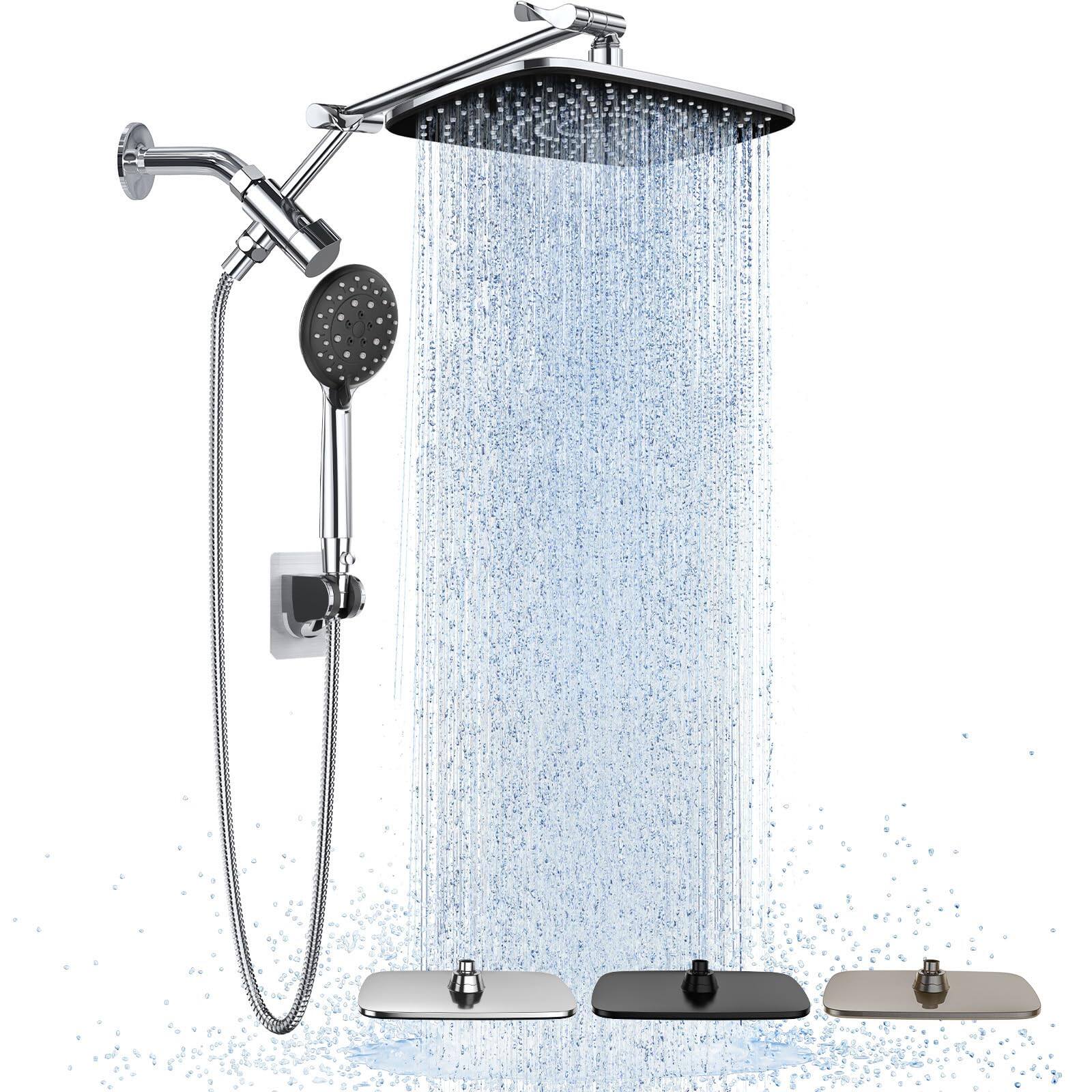 Paradigms Interiors Wide Rain Shower Head With Multi modes Handheld ...
