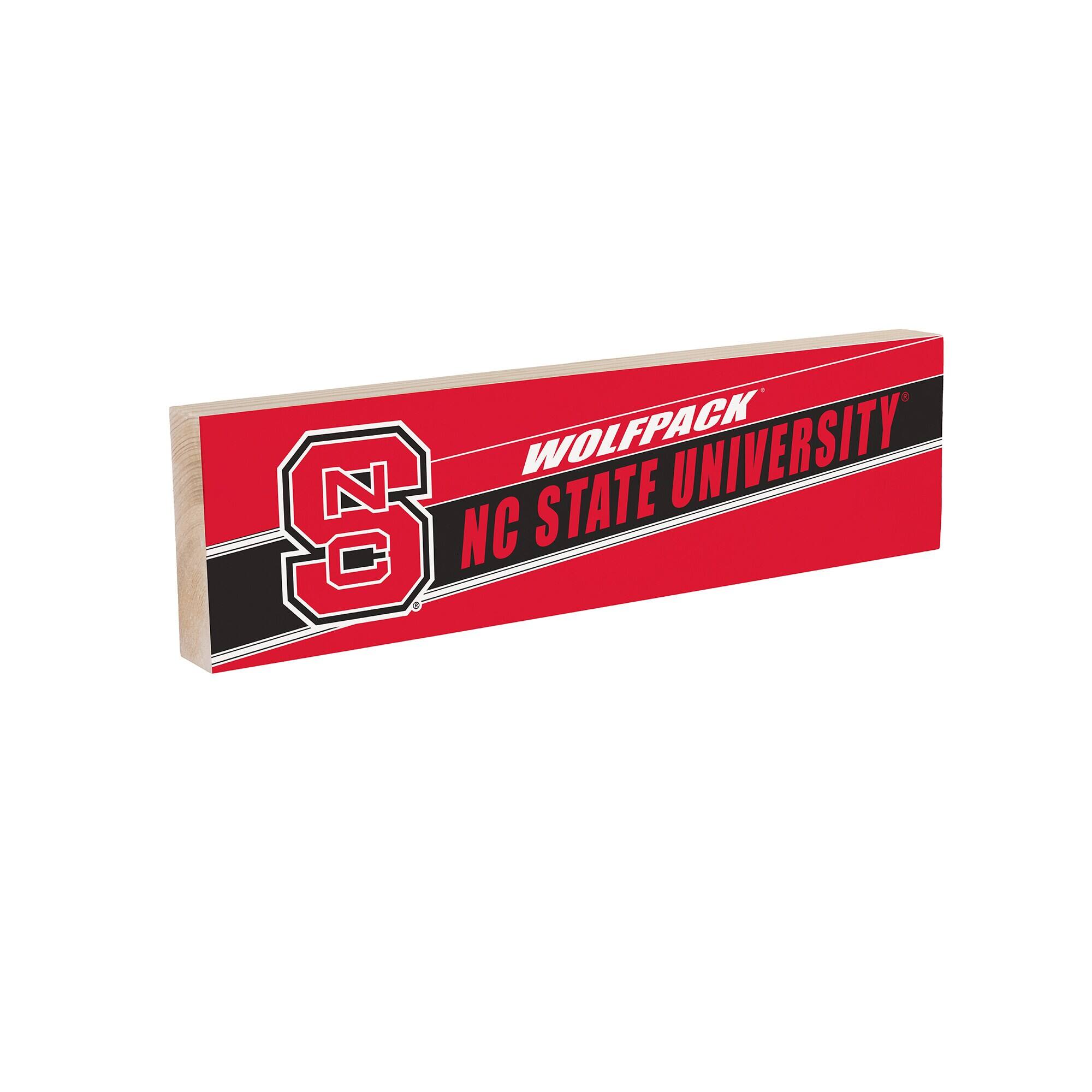 Evergreen Enterprises NC State Wolfpack 5" x 18" Shadow Logo Wood ...