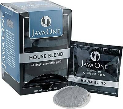 JavaOne House Blend Coffee Packet, Medium Roast, 0.3 oz., 14 Pods/Box ...
