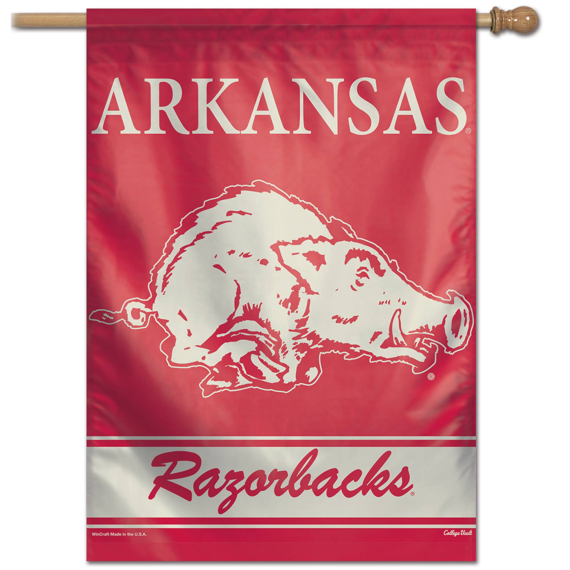WinCraft Arkansas Razorbacks 28" x 40" College Vault Single Sided ...