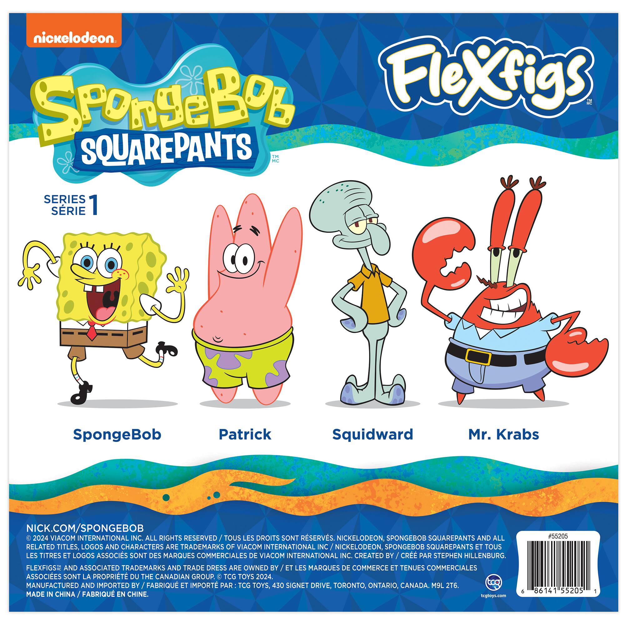 Best Buy: TCG Toys FleXfigs: SpongeBob Square Pants 4 Character Pack ...