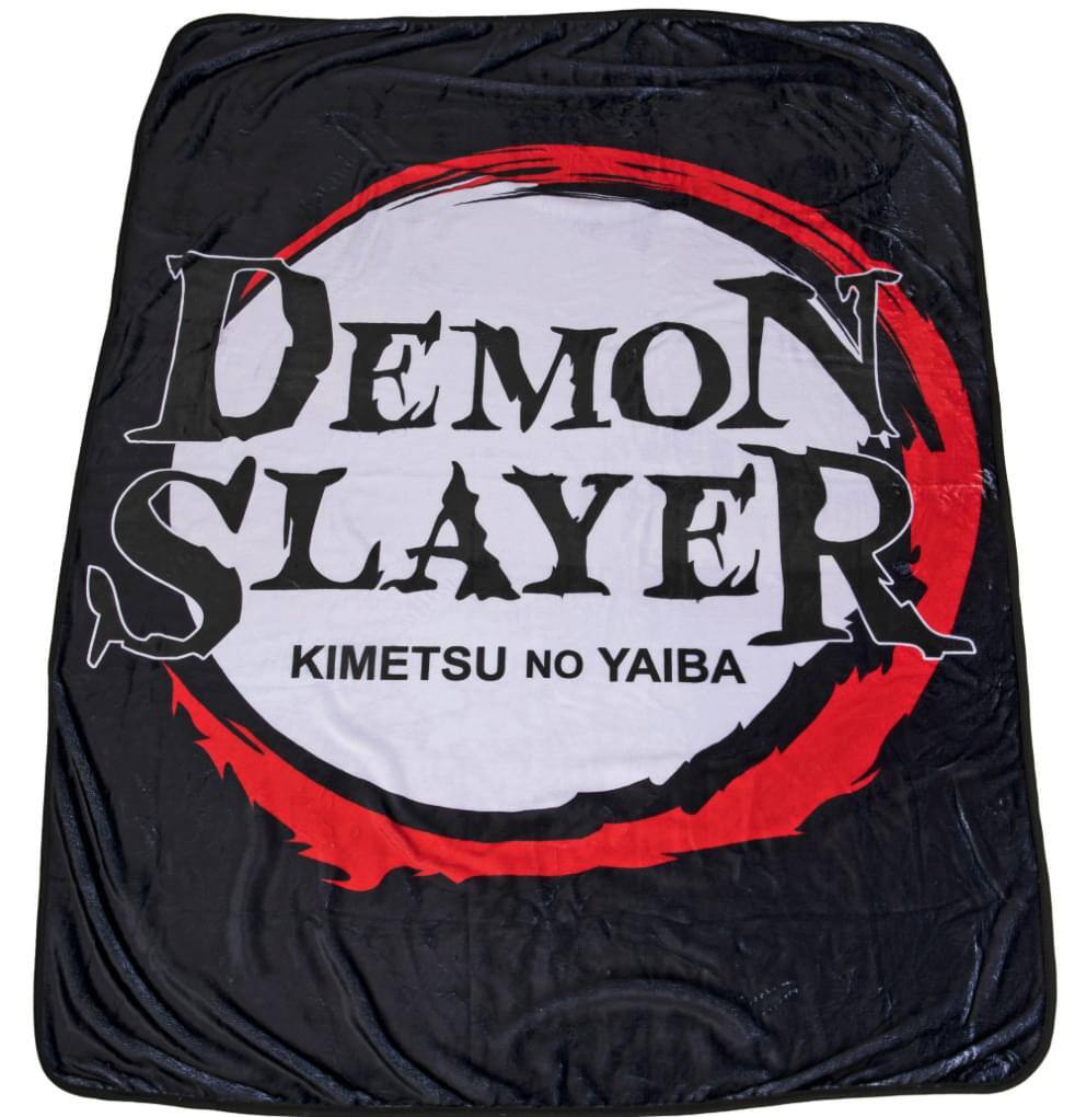 Surreal Entertainment Demon Slayer Logo Lightweight Fleece Throw ...