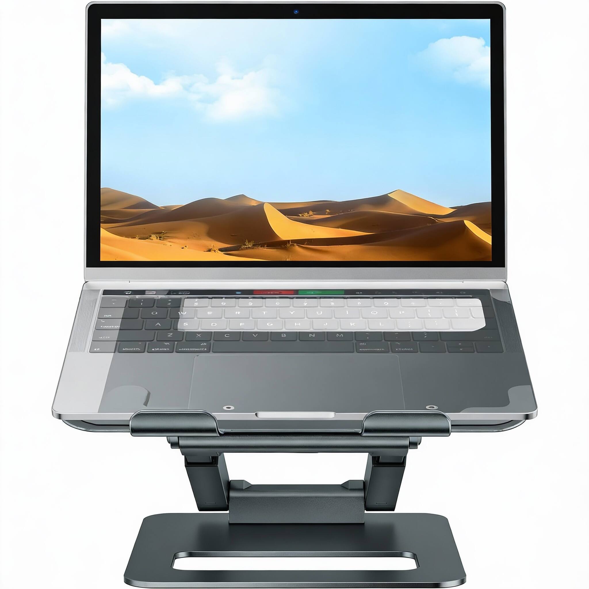 Frangdom Adjustable Telescopic Laptop Stand with Pull Out Design Gray ...