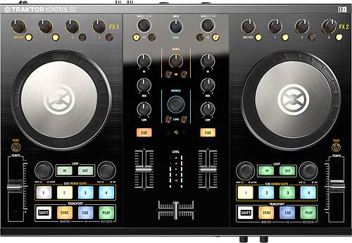 Native Instruments TRAKTOR KONTROL S2 2 Deck DJ Controller Black 22320 ...