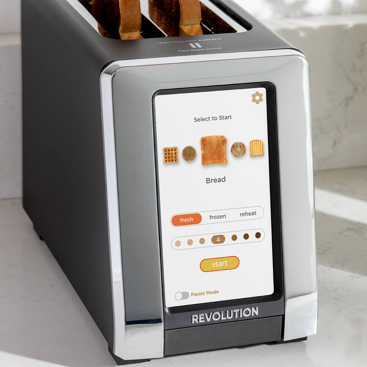 Revolution Cooking Revolution InstaGLO R180 2 Slice Toaster Black R180 ...