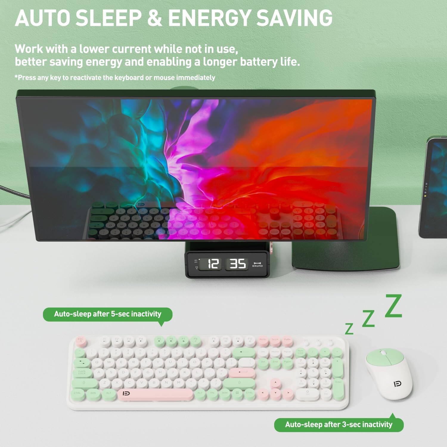 Reds Spade Keyboards Mouse Combos Colorful Cute Typewriter Full size ...