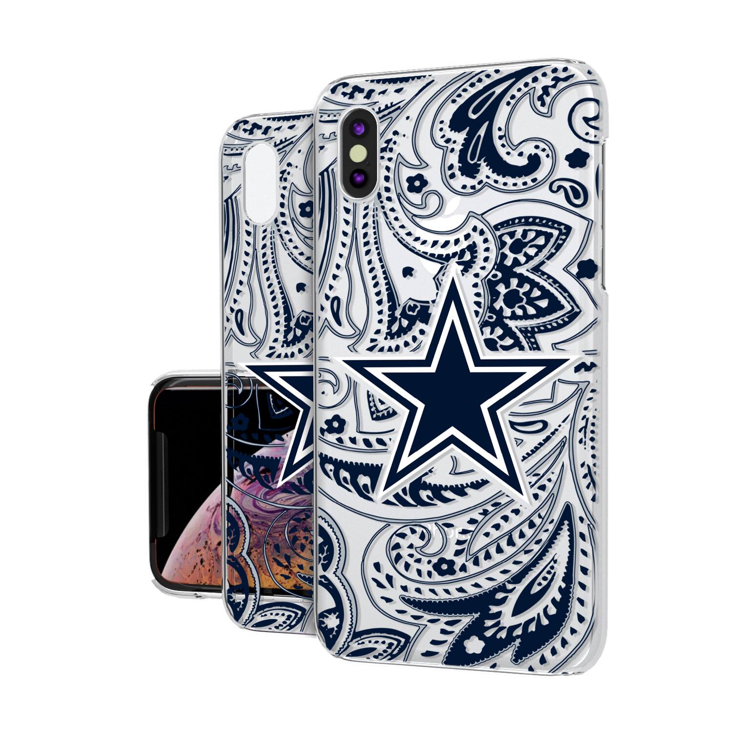 Keyscaper NFL Dallas Cowboys iPhone Clear Paisley Design Case 16 Pro ...