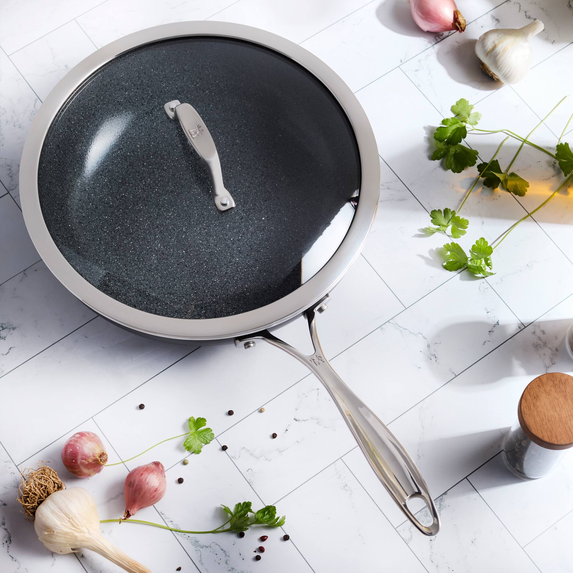 Henckels Capri Ceramic 11 inch Aluminum Ceramic Nonstick Perfect Pan ...